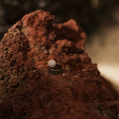 New Infinity His and Hers Tension Set Titanium Wedding Rings: - Etsy