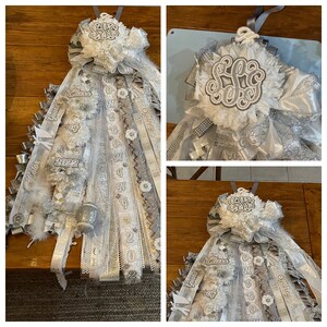 SILVER Fancy Victory Braid for Homecoming Mum With Custom - Etsy
