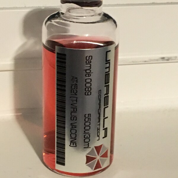 Resident Evil T-virus Vaccine AT1521 - Etsy