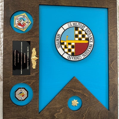 Custom Wood Plaque With Sublimate Color Crest, Military Award ...