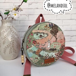 Round Backpack Canvas Bag Sewing Pattern Bag PDF Pattern 2 Sizes ...