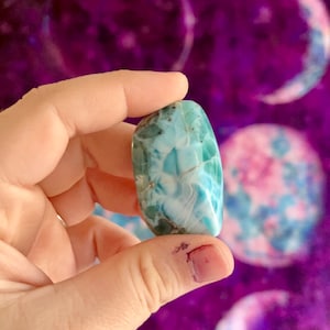 Larimar Towers With a Turtle Set 3crystal Towerstone - Etsy