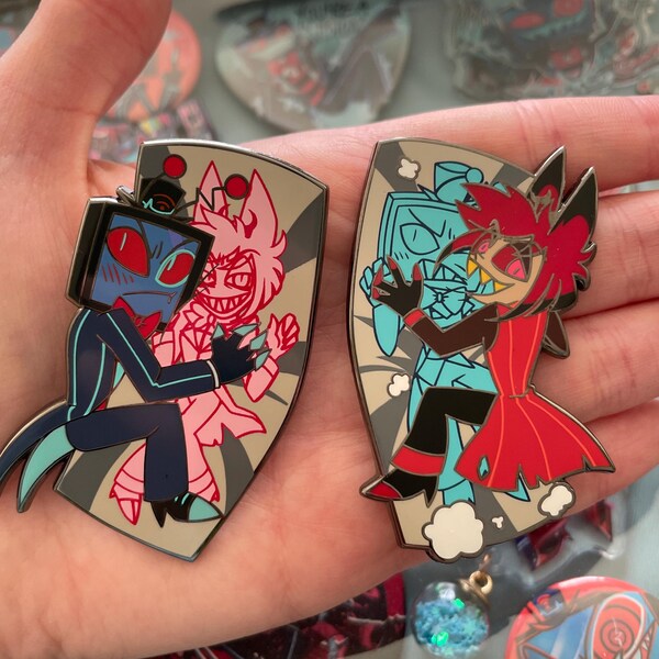 Hazbin Hotel Radioapple Chibi Dance Pin Lucifer Alastor PREORDER - Etsy