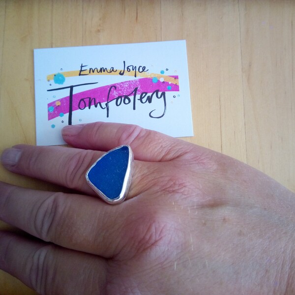 Confetti Frosted Glass Ring - Etsy