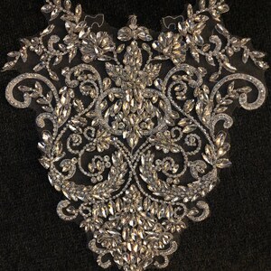 3D rhinestone centered Chiffon handmade flower for baby | Etsy