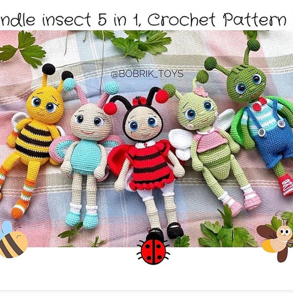 Pattern: Bundle Insect, Pattern Bee, Pattern Butterfly, Pattern Ladybug ...