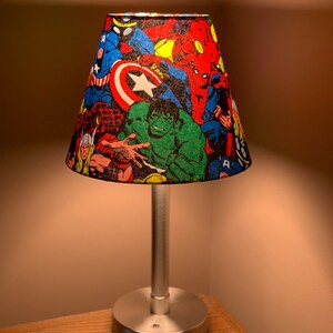 Marvel Lamp Shade. Thor, Captain America, Hulk, Ironman, Spiderman ...