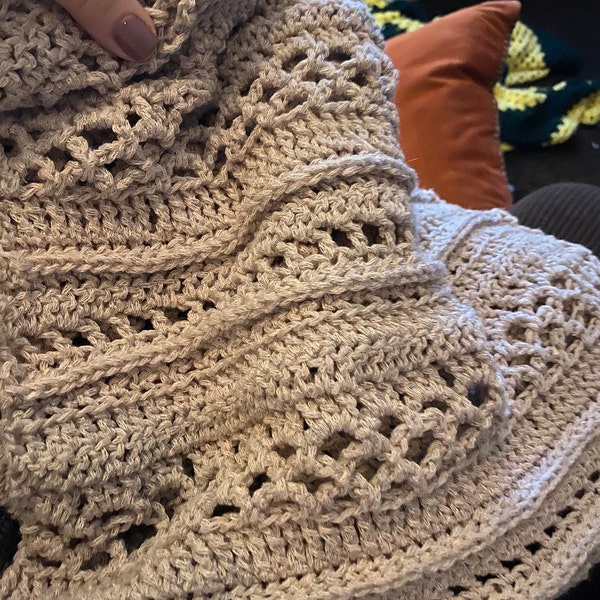 Summertide Wrap Crochet Pattern, Gorgeous Crochet Shawl Pattern, Easy ...