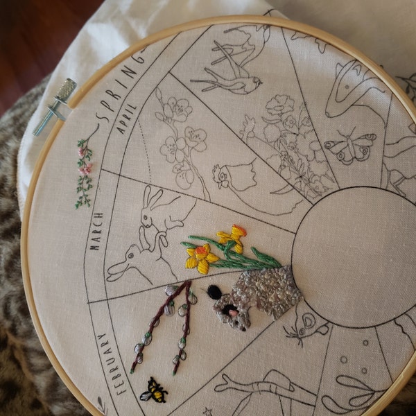 Wildflower Needle Book Hand Embroidery Pattern Pdf Instant Download ...