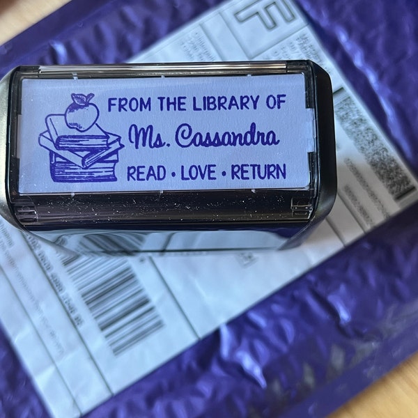 Custom Teacher Stamp - Personalized Classroom Library of Stamp ...
