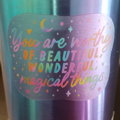 NEW you Are Worthy of Beautiful, Wonderful, Magical Things Clear Vinyl ...