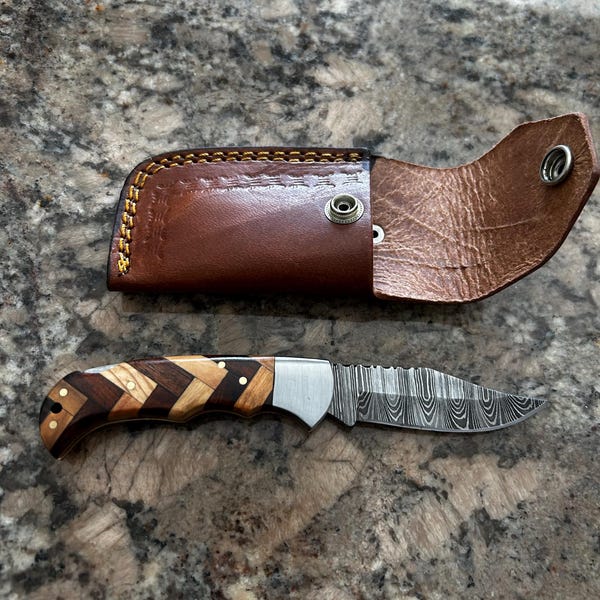 Handmade Damascus Cheese Knife Set of 5 Pcs With Olivewood Handle ...