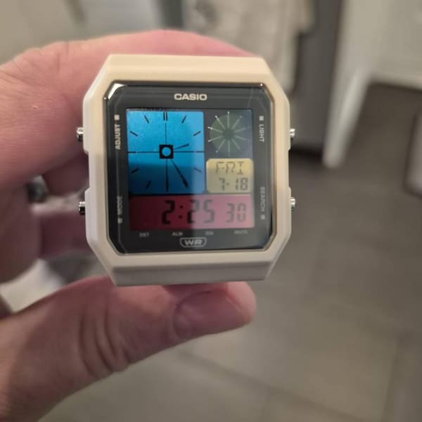 Custom Casio AE1200 Watch - Negative Display Mod -world Time- Digital ...