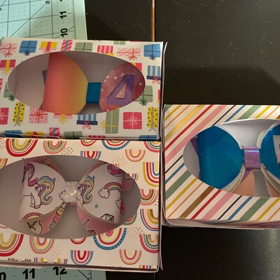 Bow Box SVG, Bow Display Box Template, Hair Bow Gift Box DXF, Gift Box ...