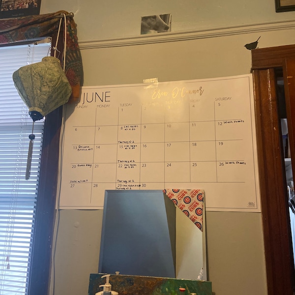 Most Popular: Extra Large Classic Monthly Printed Personalized Wall ...