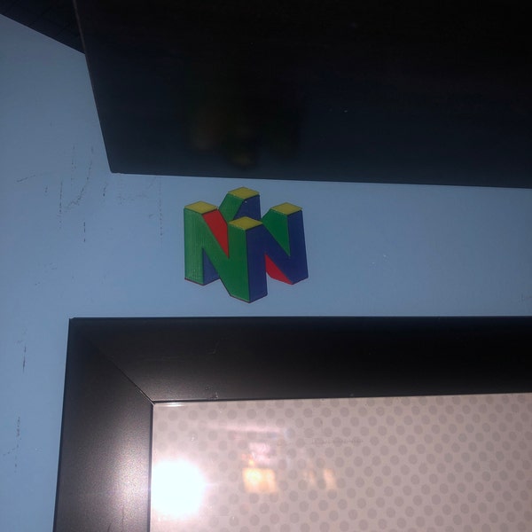 Nintendo 64 Logo Sign: 3D Printed Retro Gaming Decor - Etsy