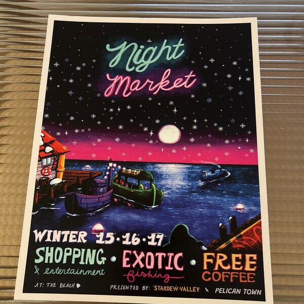 11x14 Inch Stardew Valley Event Poster Prints - Etsy