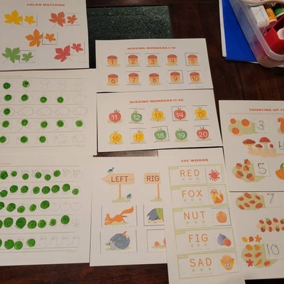 Fall Unit Printable. Autumn Preschool, Pre-k Learning Activities. - Etsy