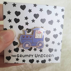 Cat Train Enamel Pin - Etsy