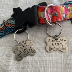Fish Are Friends, Not Food /hand Stamped Custom Dog Tag, Personalized ...