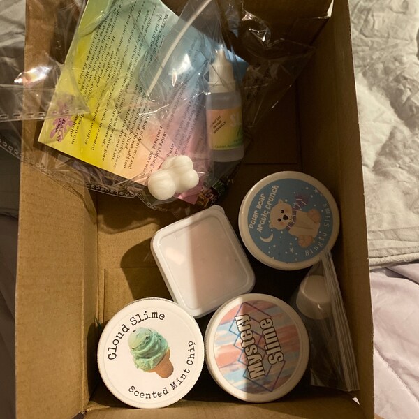 Mystery Slime Box/package FREE Extras Birthday Gift/toys for Kids ...