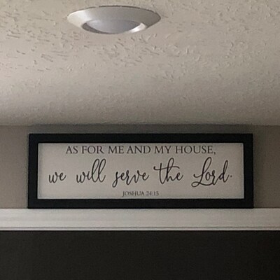 As for Me and My House Wood Sign-joshua 24 15 Sign-christian Gifts ...