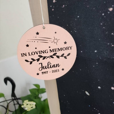 Memorial Mom in Heaven Table Plaque, Personalized in Loving Memory ...