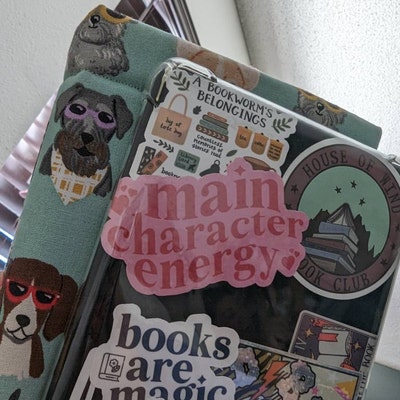 Main Character Energy Sticker // Funny, Cute, Reading, Bookish ...