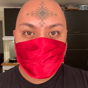 Super Soft Silky Satin Face Masks Made in the UK Washable and - Etsy