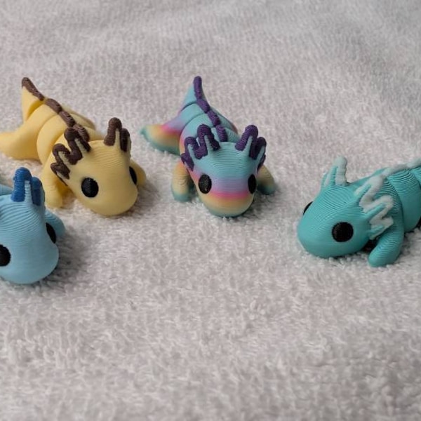 3D Printed Marine Animal Toy Bundle, Colorful Fidget and Sensory Aids ...