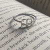 Book Ring, Minimalist Open Book Ring, Book Lover Gift, Bookworm Gift ...