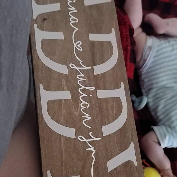 Daddy Fathers Day Gift Daddy Sign Gift for Daddy Rustic Sign for Daddy ...