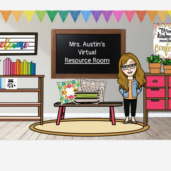 Bitmoji Classroom | Bitmoji Template | Digital Classroom | Bitmoji ...