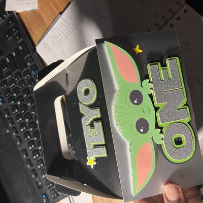 Baby Yoda Favor Boxes Grogu Gable Boxes the Child the Mandalorian Star ...