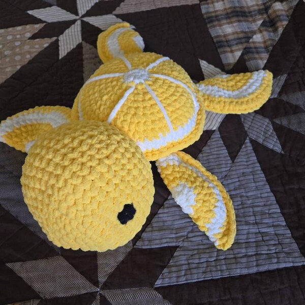 Turtle Lemon Crochet Pattern/tutorial. Crochet. Amigurumi. PDF. Plush ...