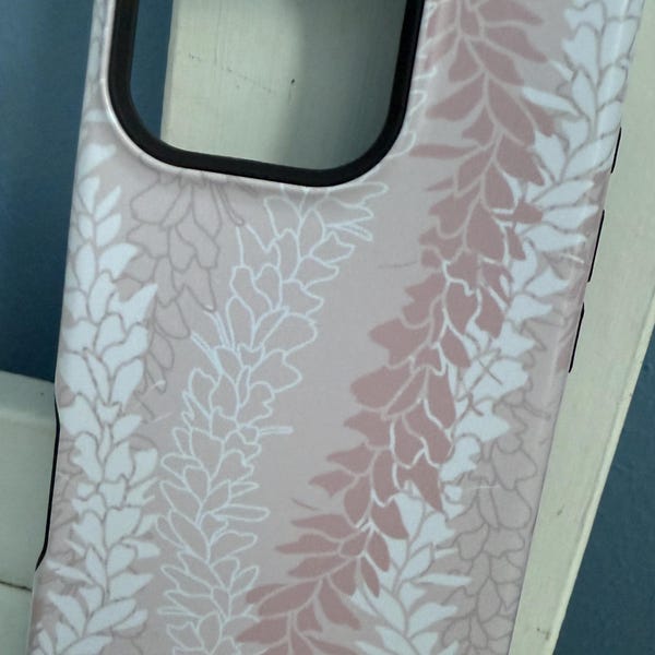 Puakenikeni Lei (pinky Periwinkle) iPhone 11 12 13 14 15 16 Pro Max ...