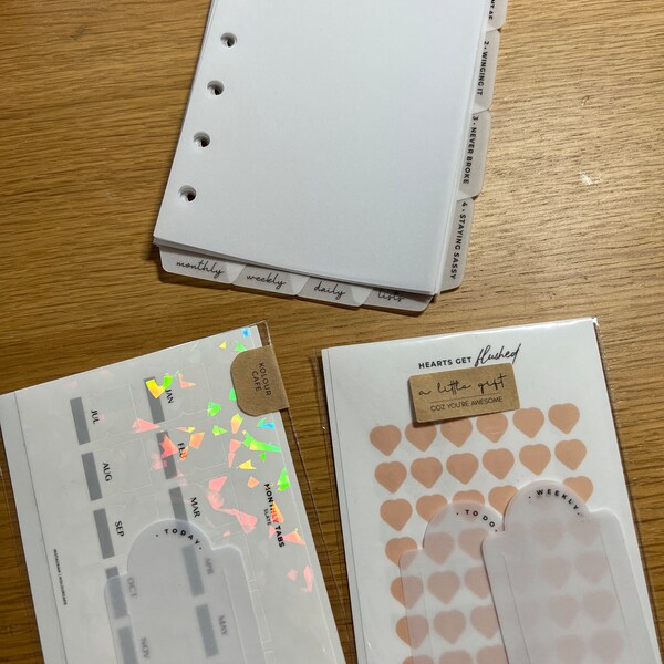 Floating Page Marker | Text Tabs | Minimalist Acetate Dividers ...