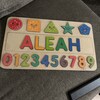 Name Puzzle, Christmas Gift for Baby Girl, Wooden Toy, Personalized ...