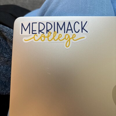Custom Calligraphy College Name Stickers - Etsy
