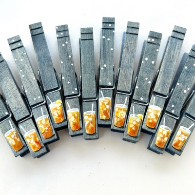 Student Classroom Clothespins Hand Painted Personalized Kids Artwork ...