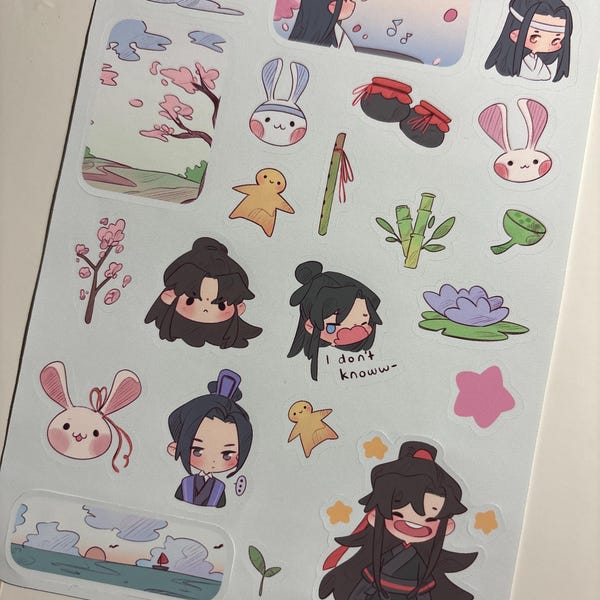 MDZS / the Untamed / Mo Dao Zu Shi Lan Xichen Waterproof Sticker - Etsy ...