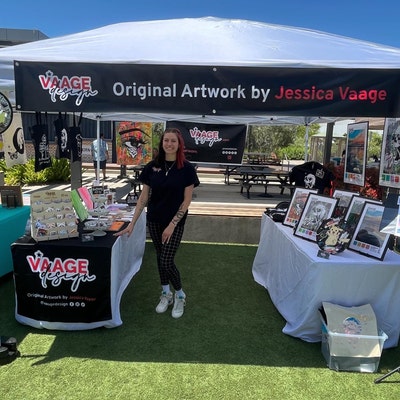 Create Your Valance Banner for Your Tent Custom Vinyl Banner Craft Show ...