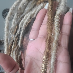 14K Gold Wired up Loc Cuffs Loc Jewelry / Braid Jewelry / Hair ...