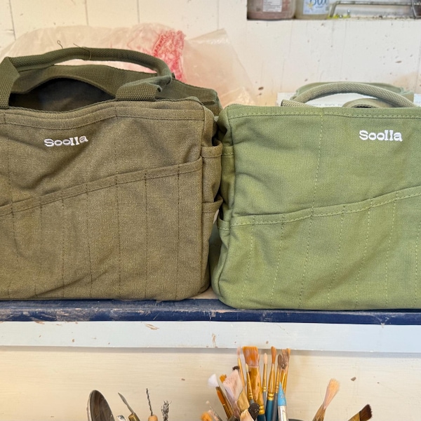 Graphite Soolla® Studio Bag, 1 Pottery Tool Bag & Art Supplies ...