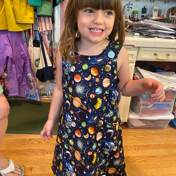 Space Dress, Outer Space, Planets Dress, Space Outfit, Planet Gift ...