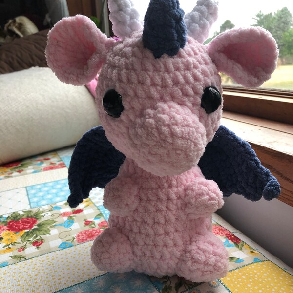 Kawaii Dragon | Mythical Creature | Beginner Crochet Amigurumi Pattern ...