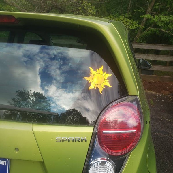 Holographic Rapunzel Sun Disney Decal | Car Decal | Princess Decal ...