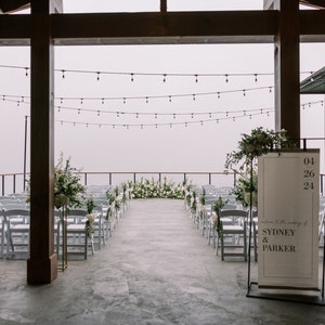 Black Curtain Wedding Welcome Sign With Stand, Curtain Print Welcome ...