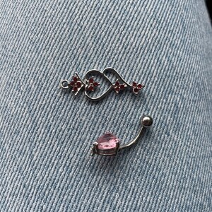 Silver Star Dangle Belly Button Ring Y2K 2000s Sparkly Body - Etsy