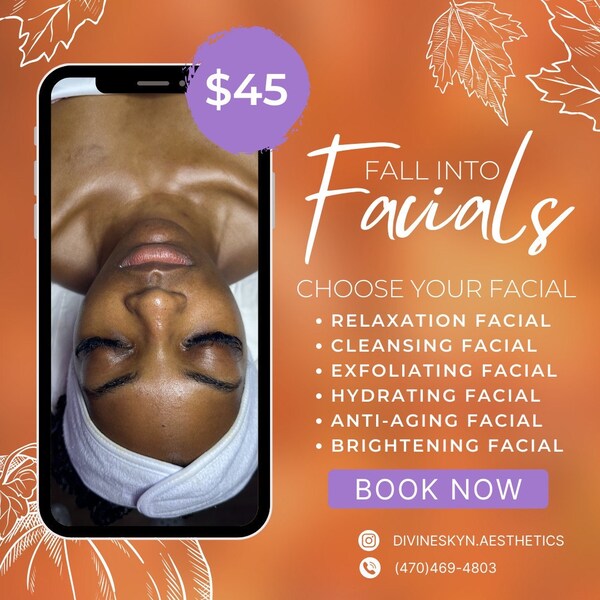 Facial Specials Flyer DIY Canva Template Facial Treatment Flyer Book ...